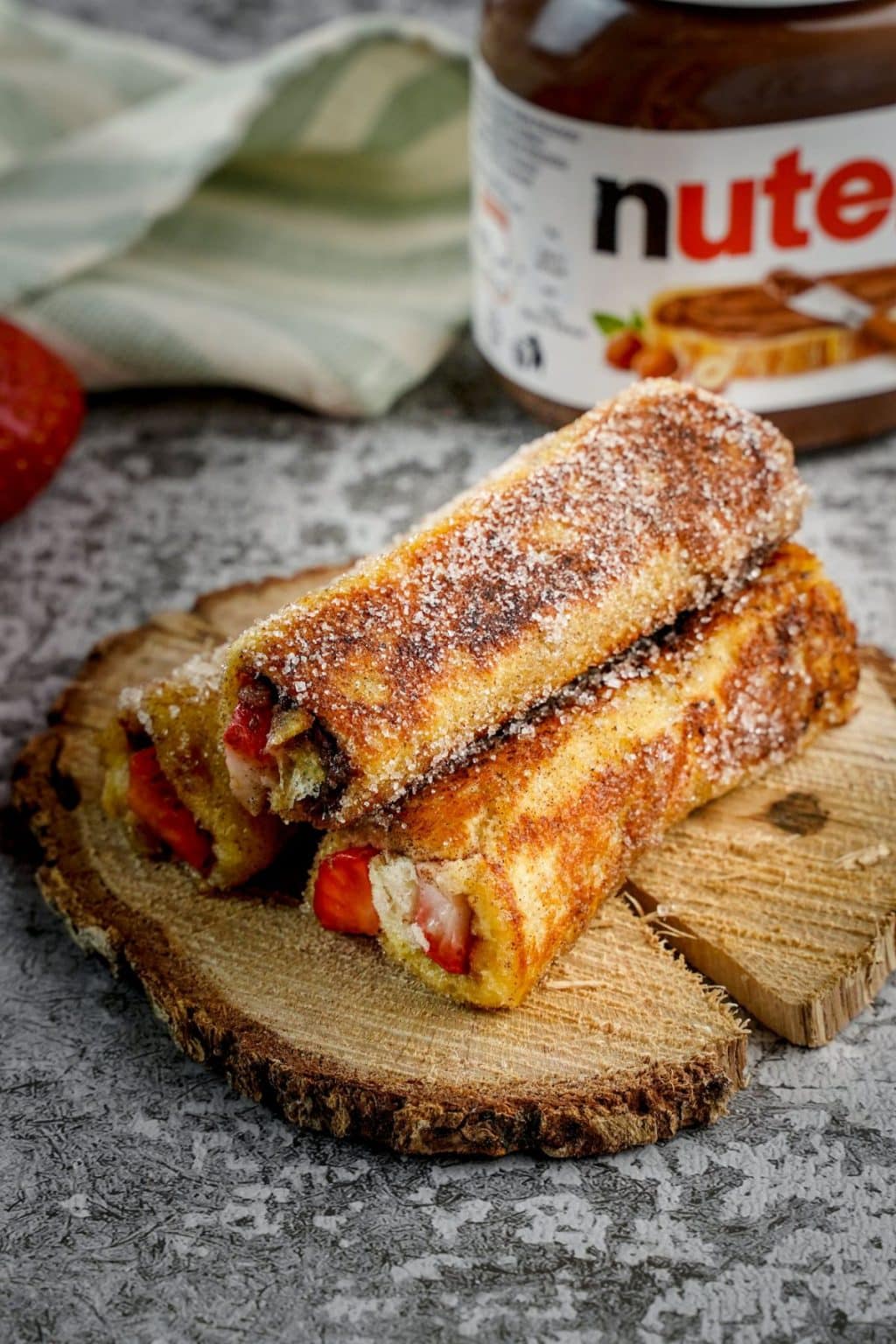 Nutella Strawberry Rolled French Toast – Strawberry Plants