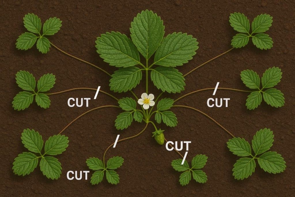 How to Handle Runners in a 1st Year Strawberry Patch – Strawberry Plants