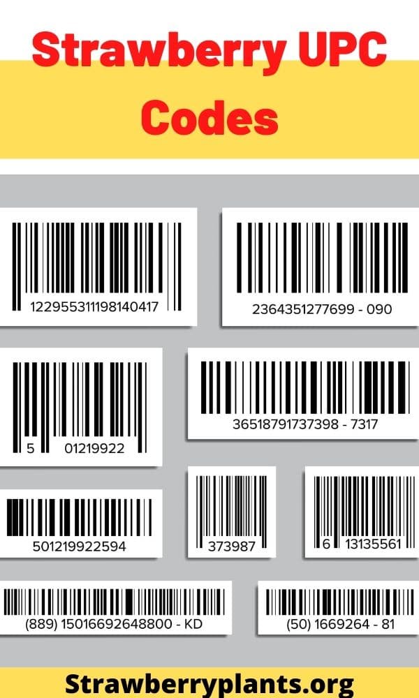 Strawberry UPC Codes – Strawberry Plants